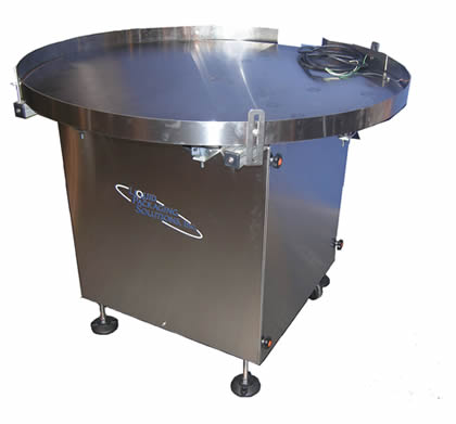 Accumulating Turntable - Stainless Steel by Liquid Packaging Solutions